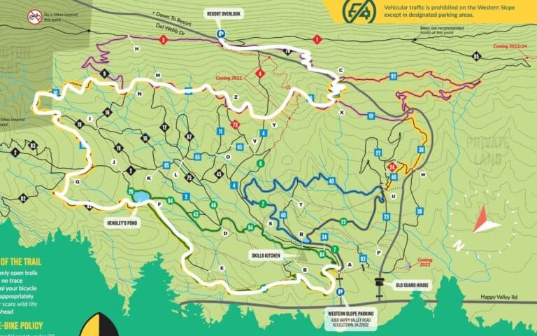 Mountain biking Massanutten's Western Slope in Virginia